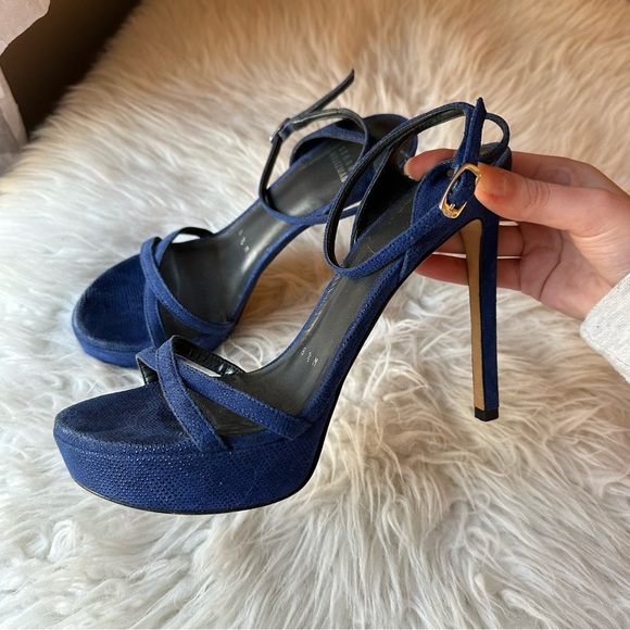Stuart Weitzman | Shoes | Stuart Weitzman Blue Stilettos Sz 85 | Poshmark